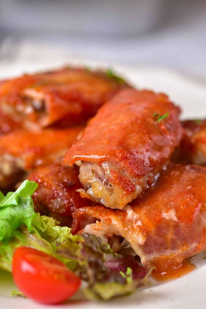 Buffalo Bacon Wrapped Chicken Wings - Wow Easy Recipes