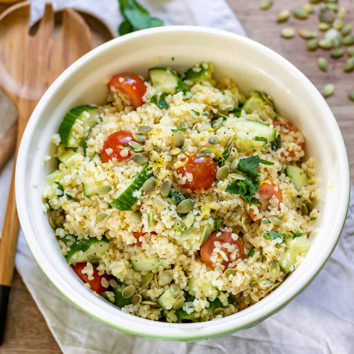 Bulgur Salad with Lemon and Herbs - Wow Easy Recipes